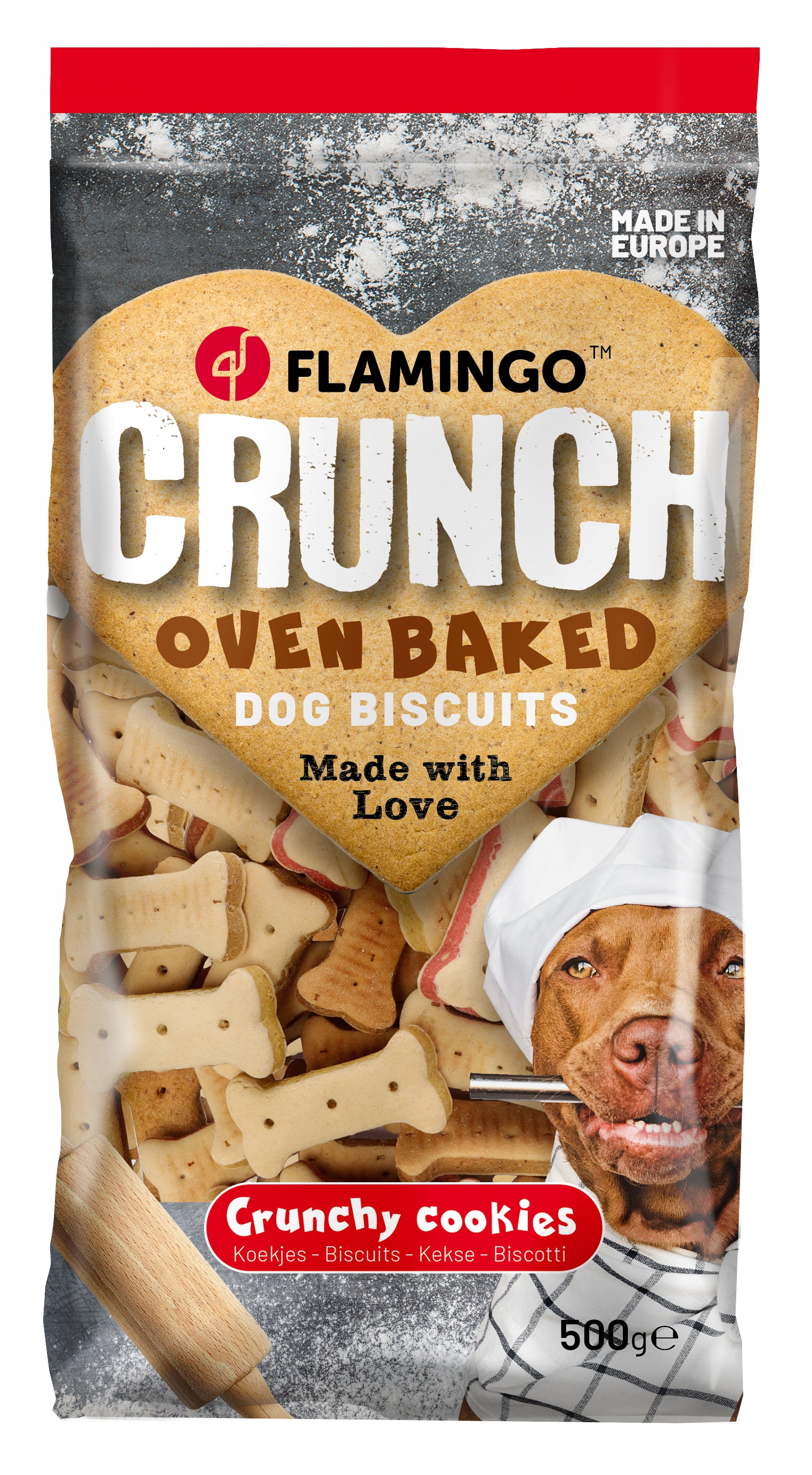 Flamingo Snacks Crunch Biscuit Bone Sandwich - бисквити за кучета 500 ...