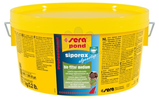 Sera - Siporax pond algenstop Professional - биологичен филтърен матер ...