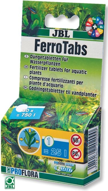 JBL Ferrotabs - основна тор, концентрирана в разтворими таблетки 30 бр ...