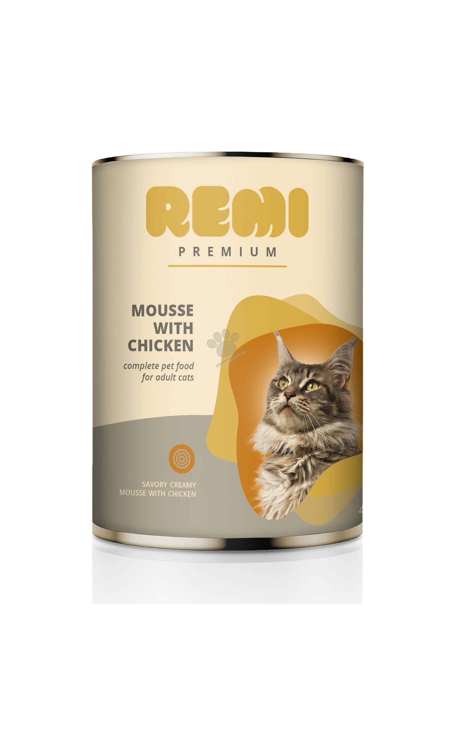 Remi Premium Cat Mousse with Chicken - консерва за котки с пилешко мес ...
