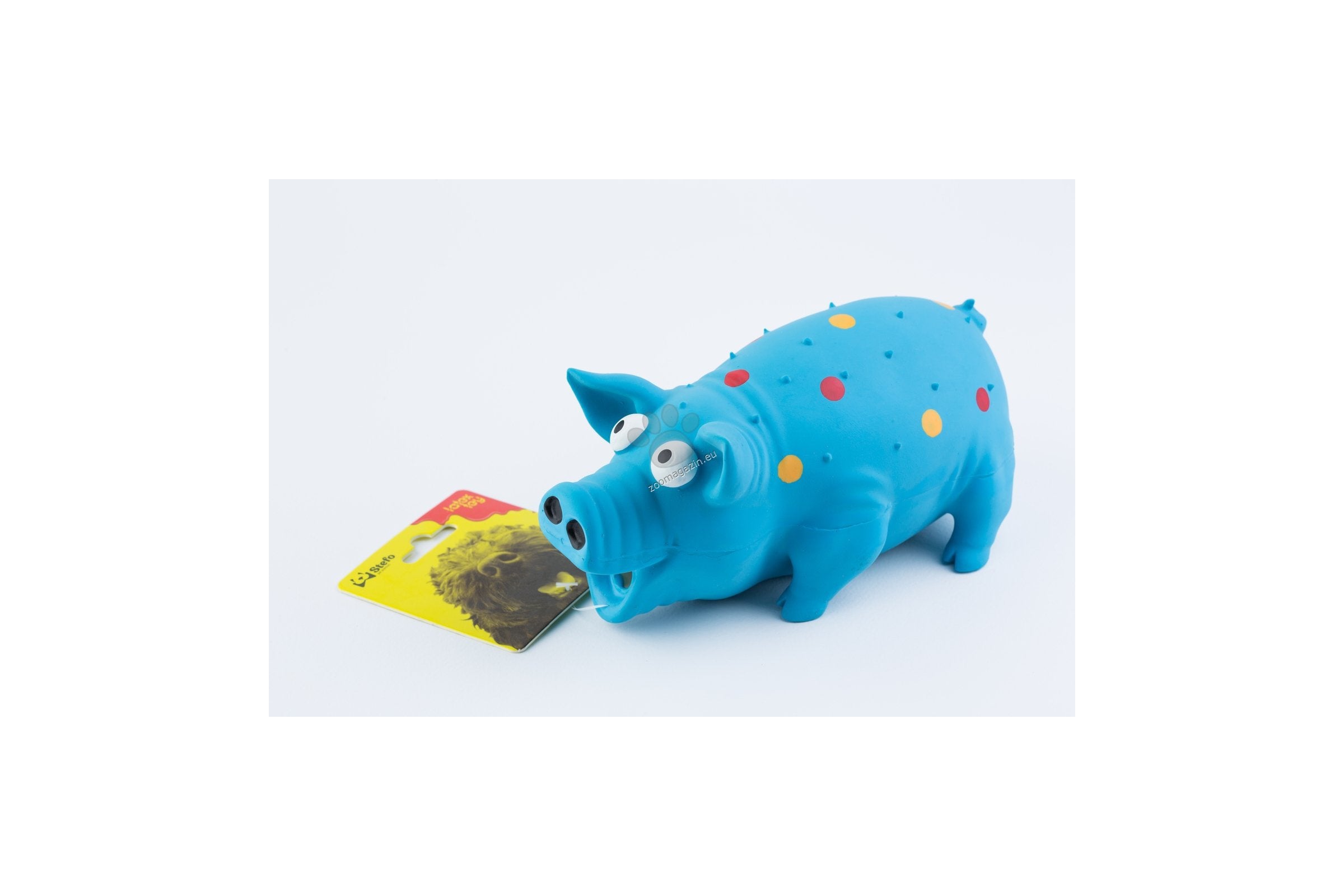 Stefo Latex Grunting Pig - латексова играчка 15 см, синя - Нечовешки ...