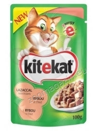 Kitekat Salmon Pouch - С Месо От Сьомга В Сос Грейви 85 Гр - Kitekat ...